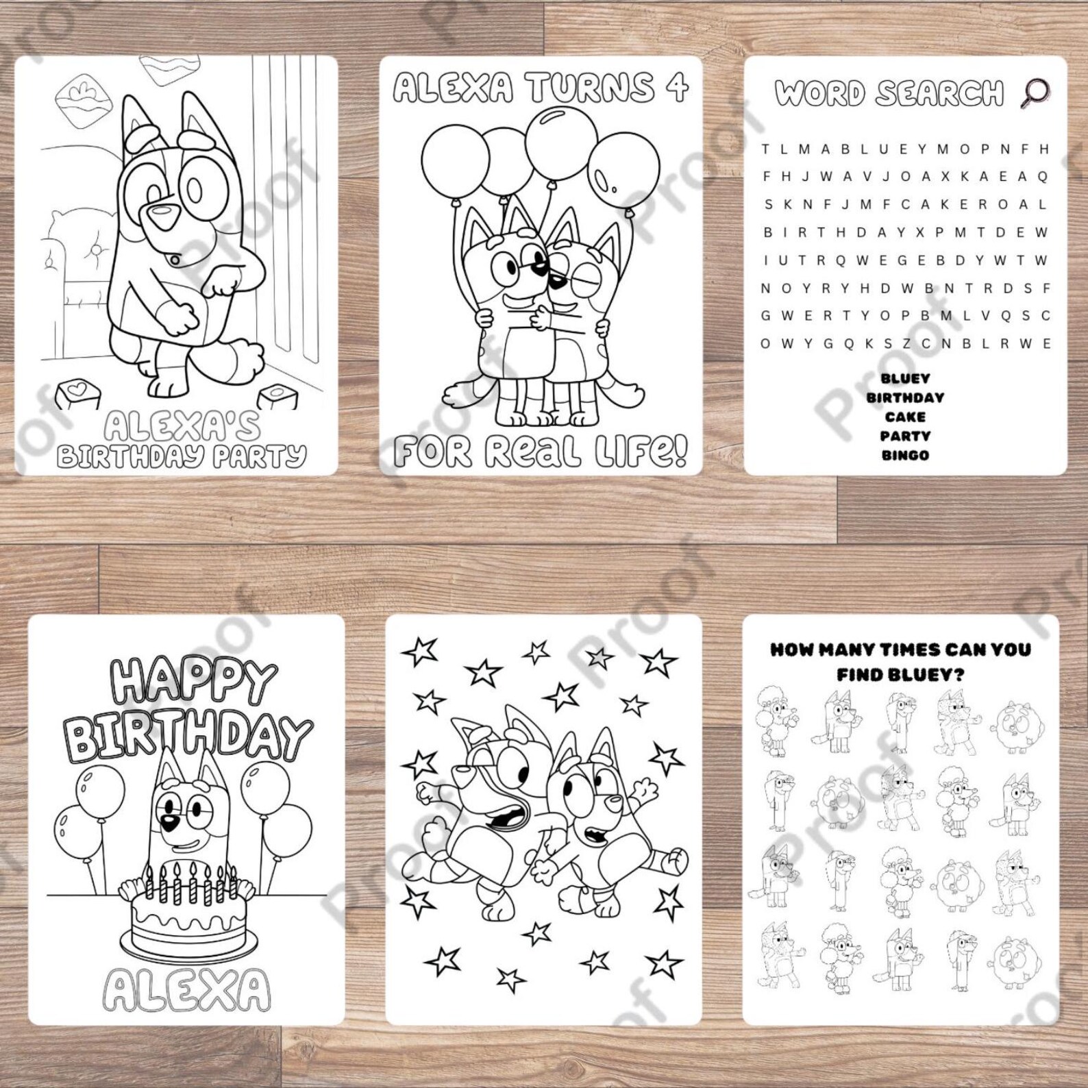 Blue Dog Coloring Pages, Party Activities, Activity Pages, Downloadable ...