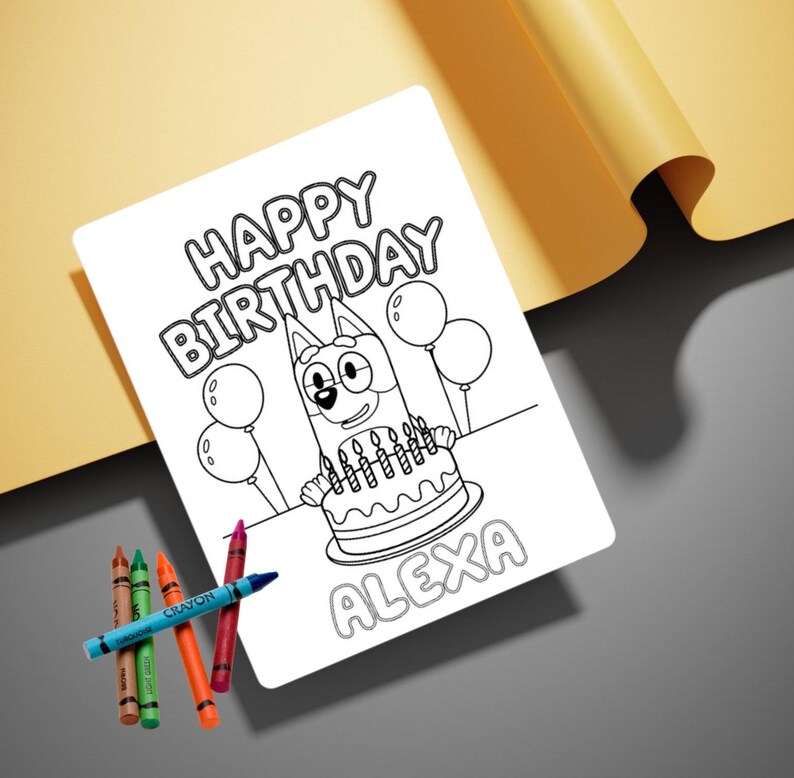 Blue Dog Coloring Pages, Party Activities, Activity Pages, Downloadable ...