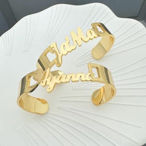 Custom Name Bracelet,name Bangle Bracelet,personalized Bracelet,gold ...