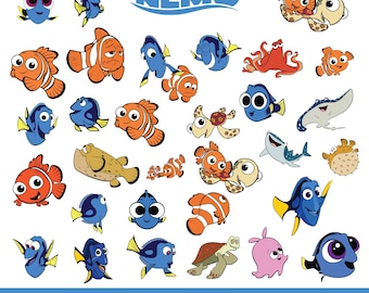 Nemo Bundle Layered SVG, Nemo PNG, Finding Nemo Clipart for Cricut ...