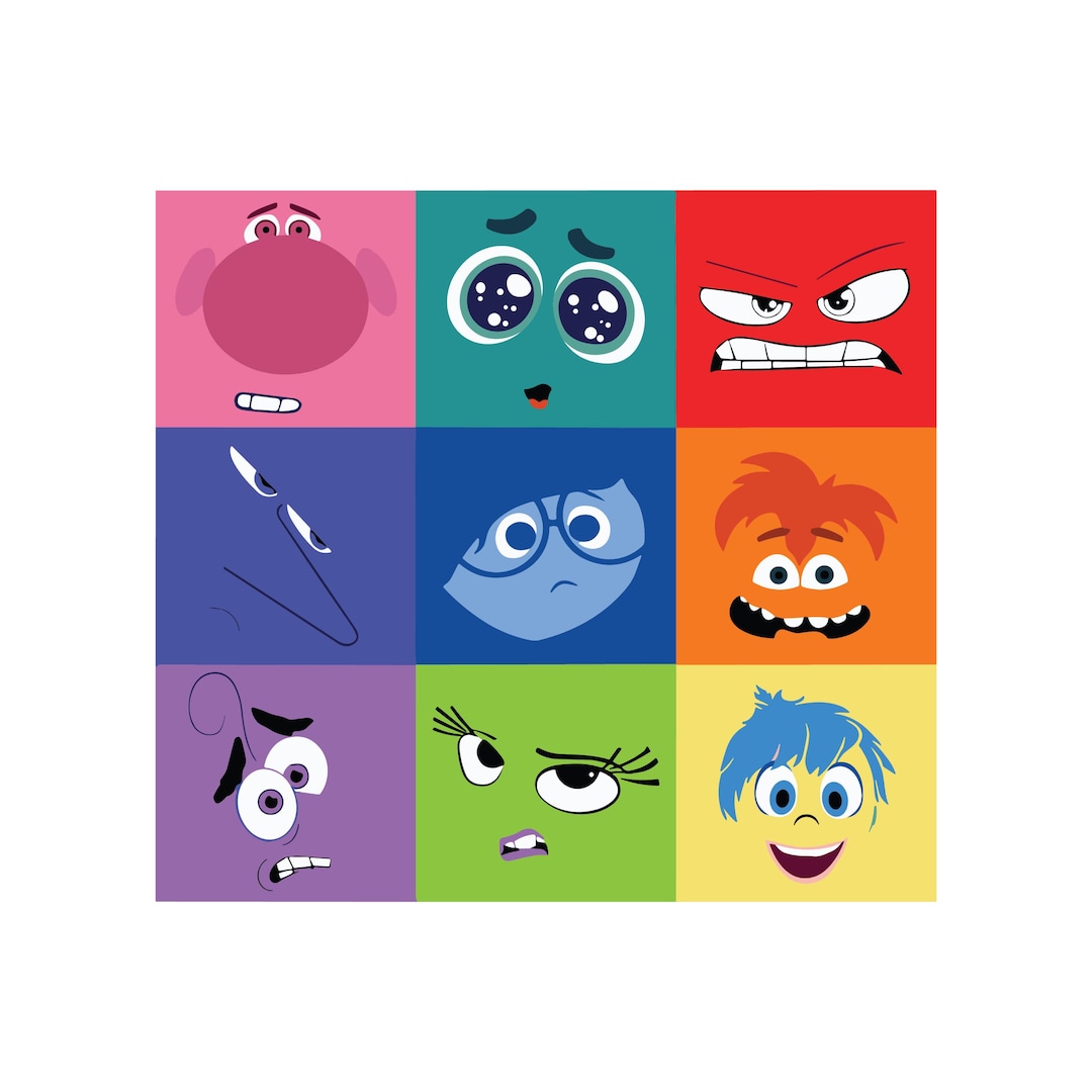 Inside Out 2 PNG, Inside Out Clipart Bundle, Inside Out SVG PNG, Anger ...