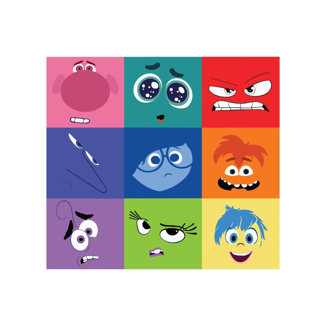 Inside Out 2 PNG, Inside Out Clipart Bundle, Inside Out SVG PNG, Anger ...