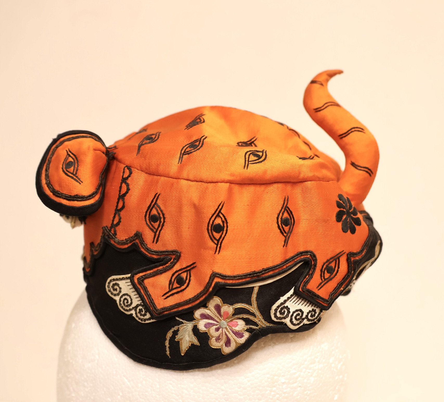 Vibrant Tiger Hat Chinese Festival Head Topper Antique Late Great Qing ...