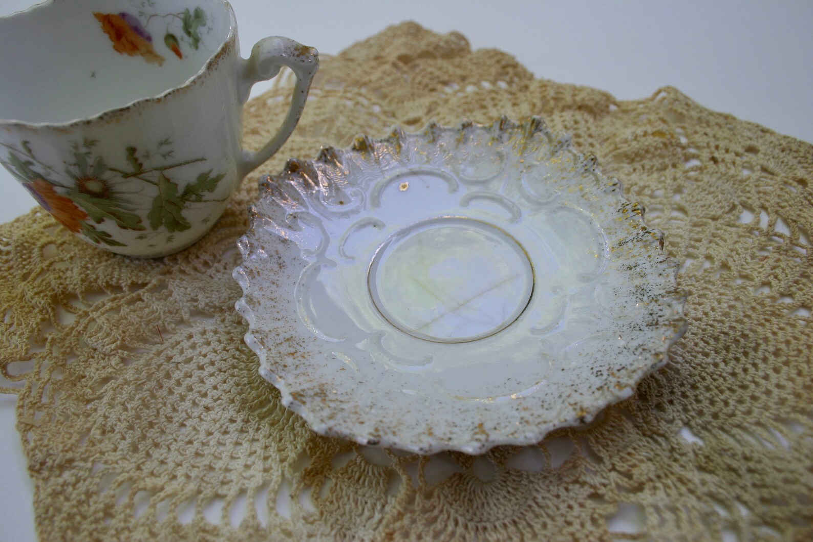 One Lone Poppy & A Daisy A Victorian Era Krister Teacup With - Etsy