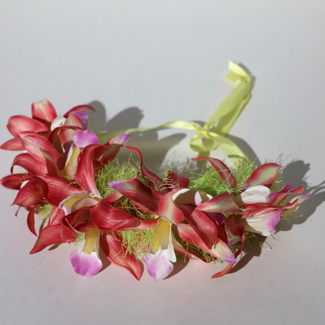 Hawaiian Hair Floral Festoon for Dancing Heads & Hula Performers ...