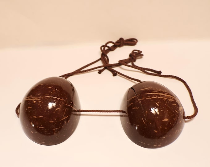 Cracked Coconut Shell Costume Bra for Performers & More, Polynesian ...
