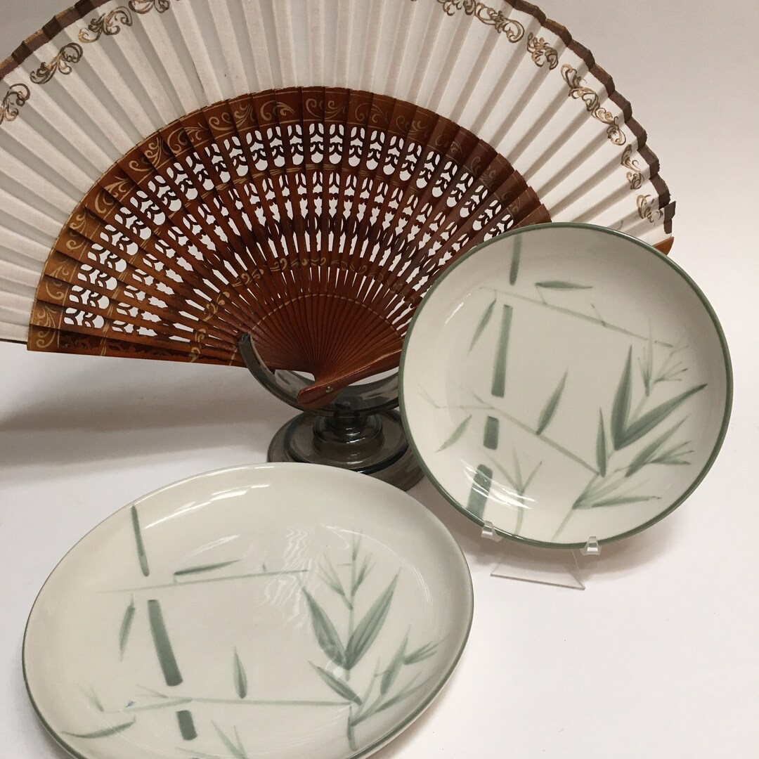Vintage 1940s Dessert & Salad Plate Bamboo Pattern by Winfield Pottery ...