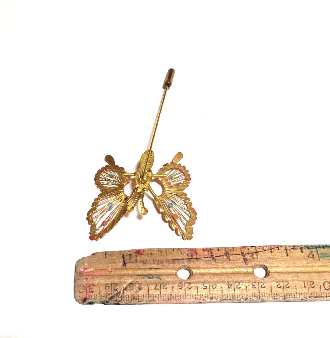 Butterfly Fluttering Wings Stick Pin for Coats Sweaters - Etsy