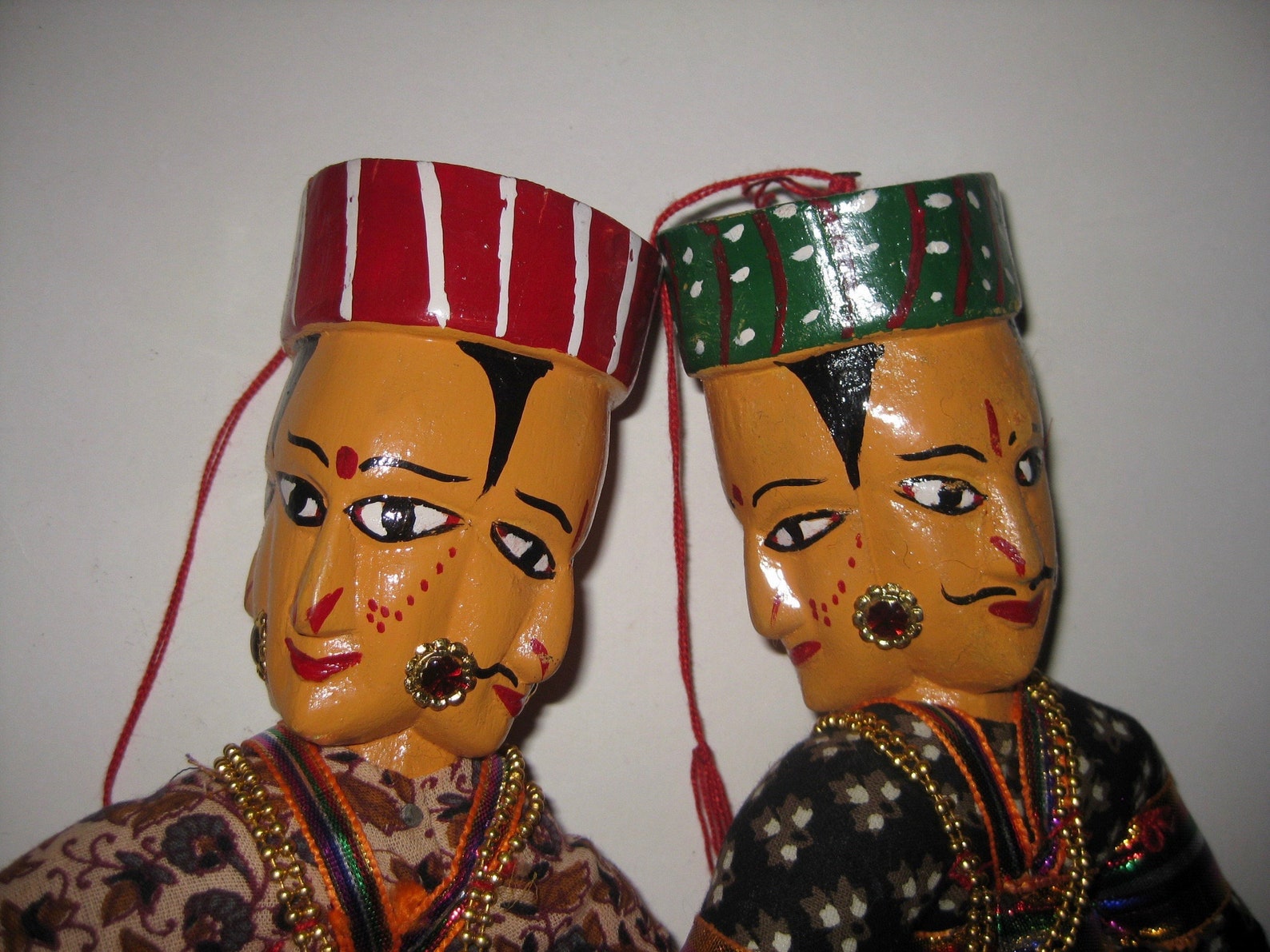 Classic One String Kathputli Puppets Rajasthan | Four Face Indian ...
