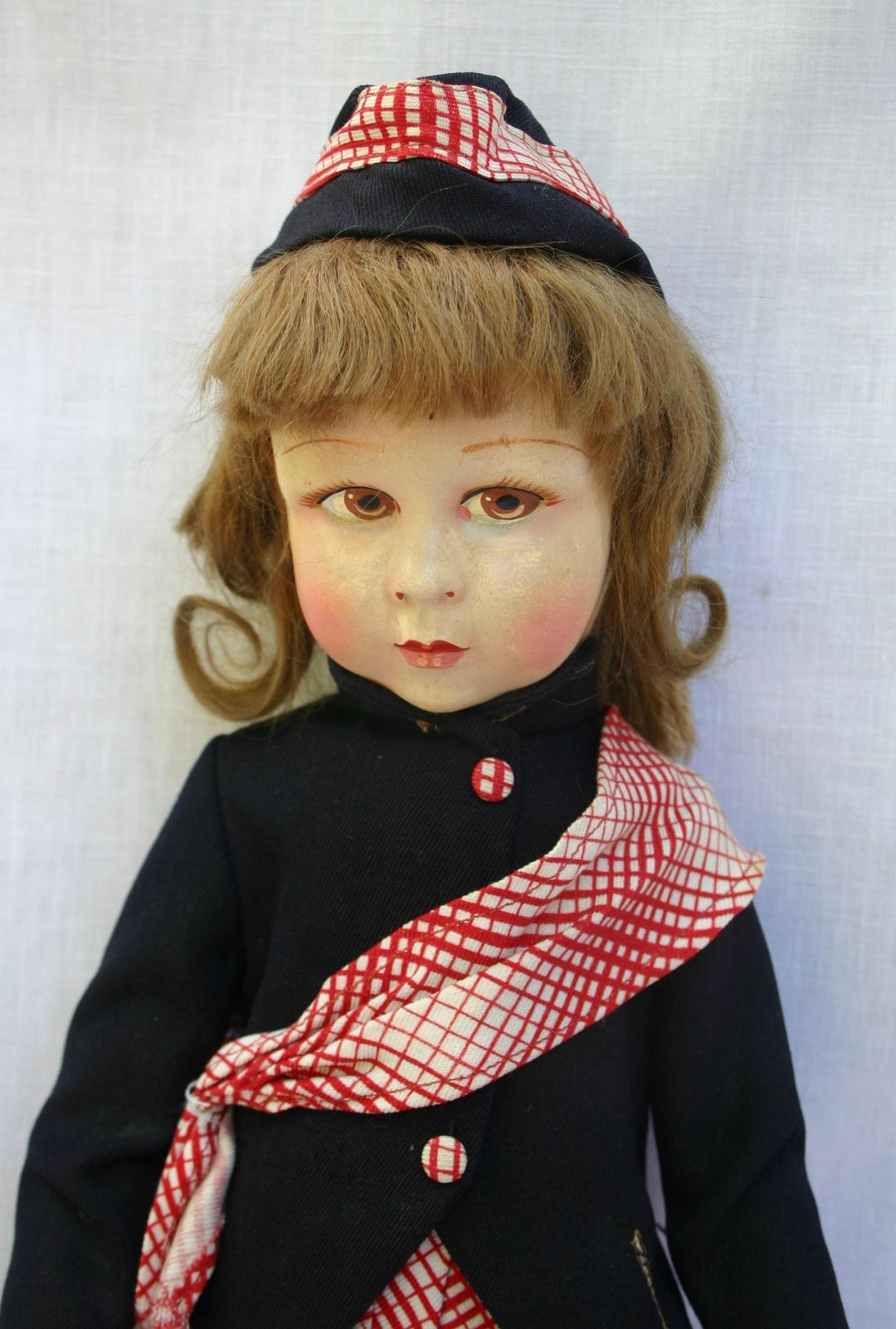La Vénus Cloth Doll 1930s With Celtic Roots French Girl in A Glengarry ...