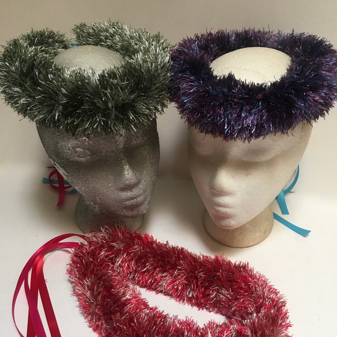 Hawaiian Eyelash Lei Po'o Traditional Styling, Island Head Crown, Hula ...