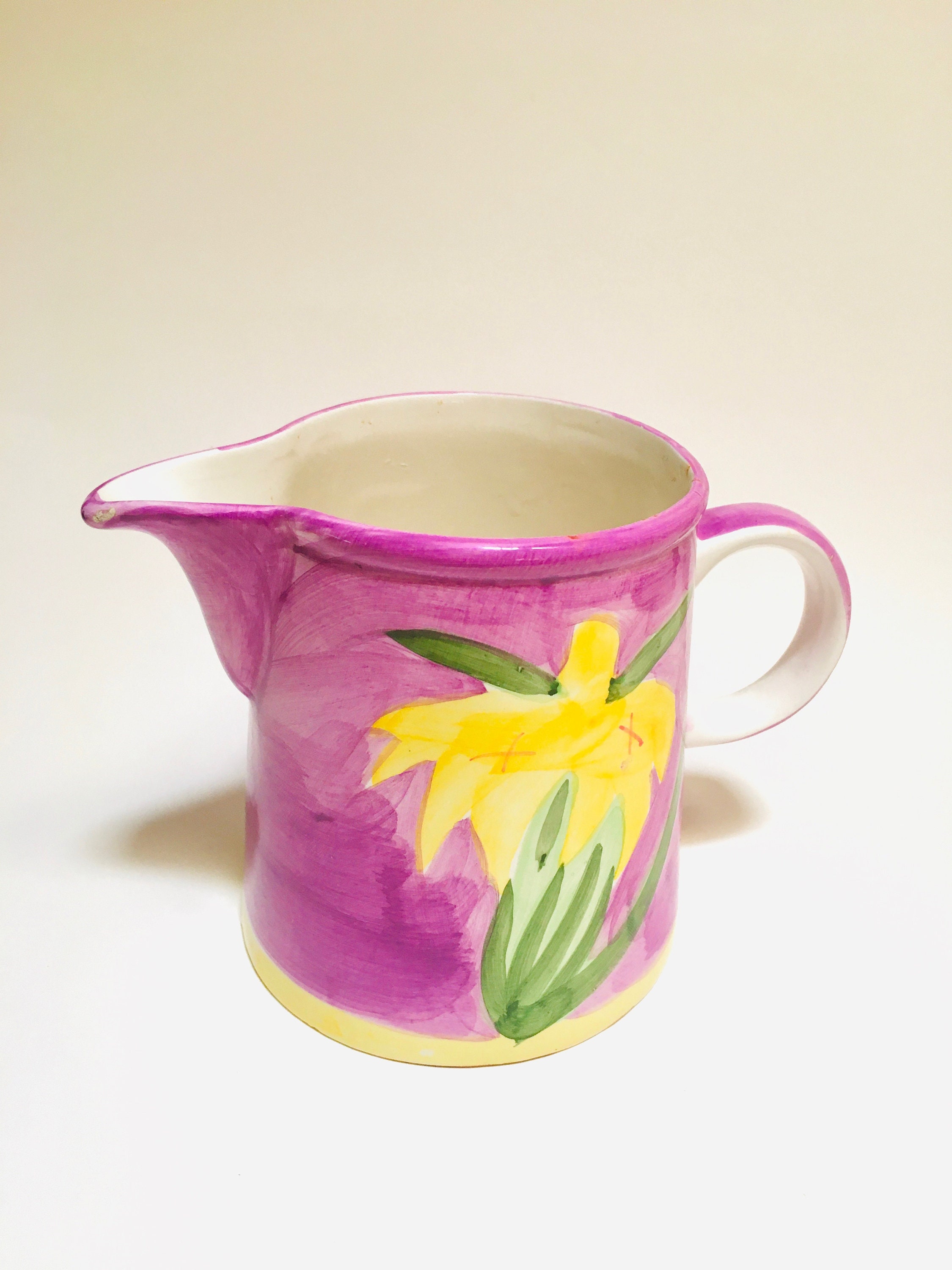 Vintage WCL Pitcher Mini Bud Vase / Happy Home Kitchen Décor / | Etsy