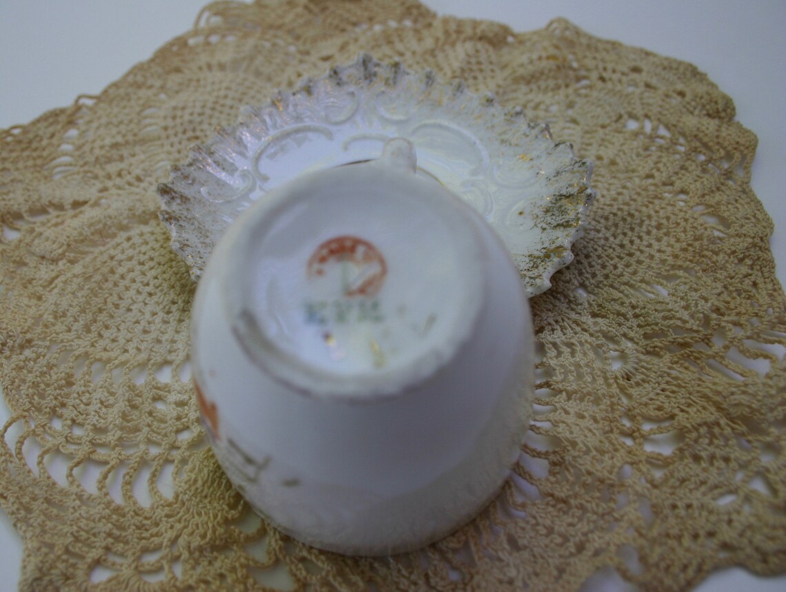 One Lone Poppy & A Daisy A Victorian Era Krister Teacup With | Etsy