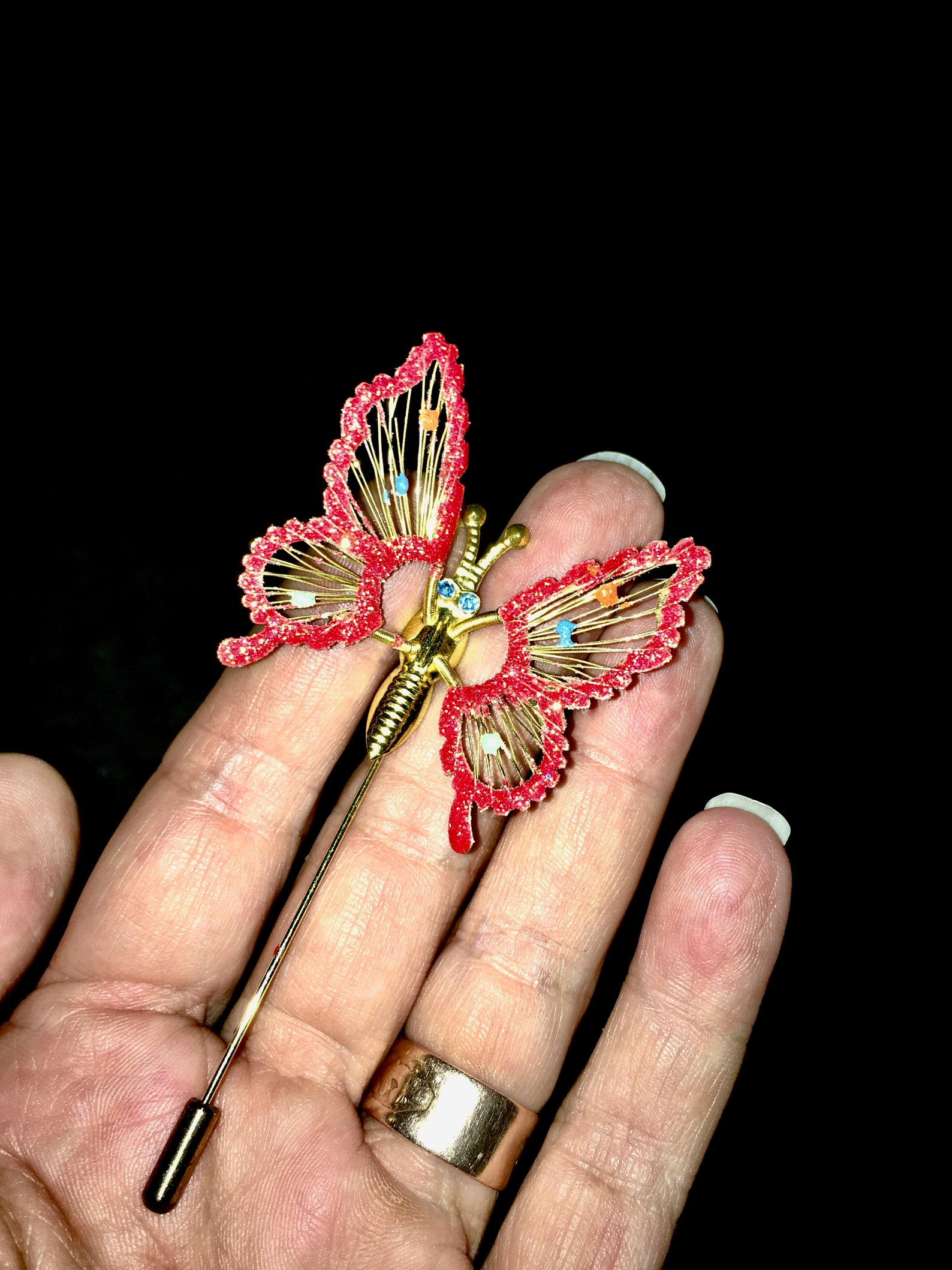 Butterfly Fluttering Wings Stick Pin for Coats Sweaters - Etsy