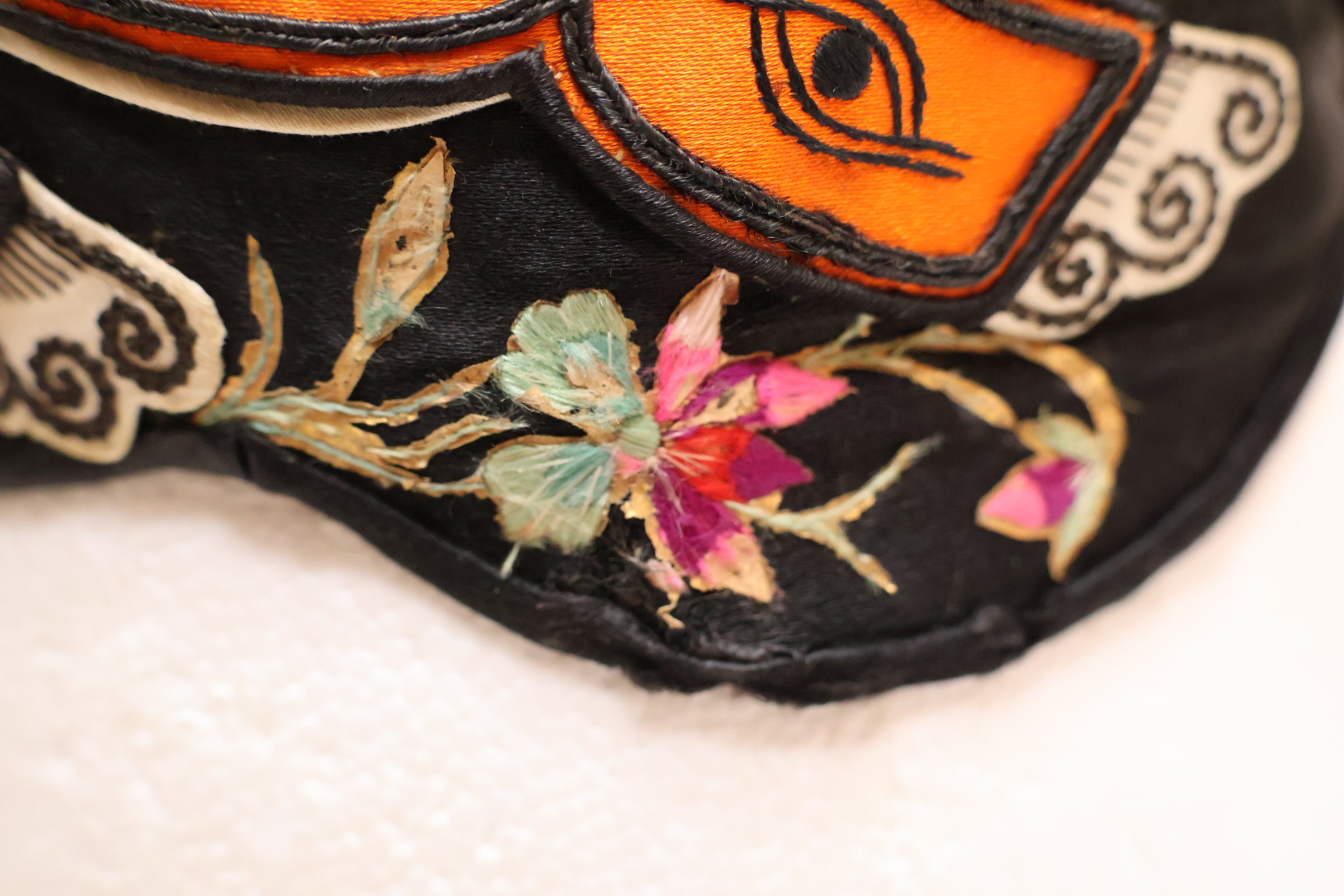Vibrant Tiger Hat Chinese Festival Head Topper Antique Late Great Qing ...