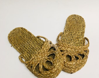Japanese Straw Slippers - Etsy