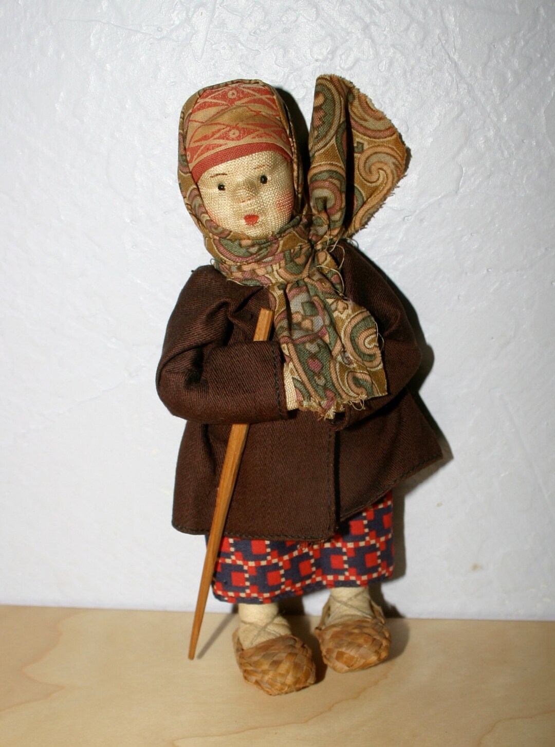 Soviet Doll 1930s Vintage Collector Gift, Girl With A Walking Stick - Etsy