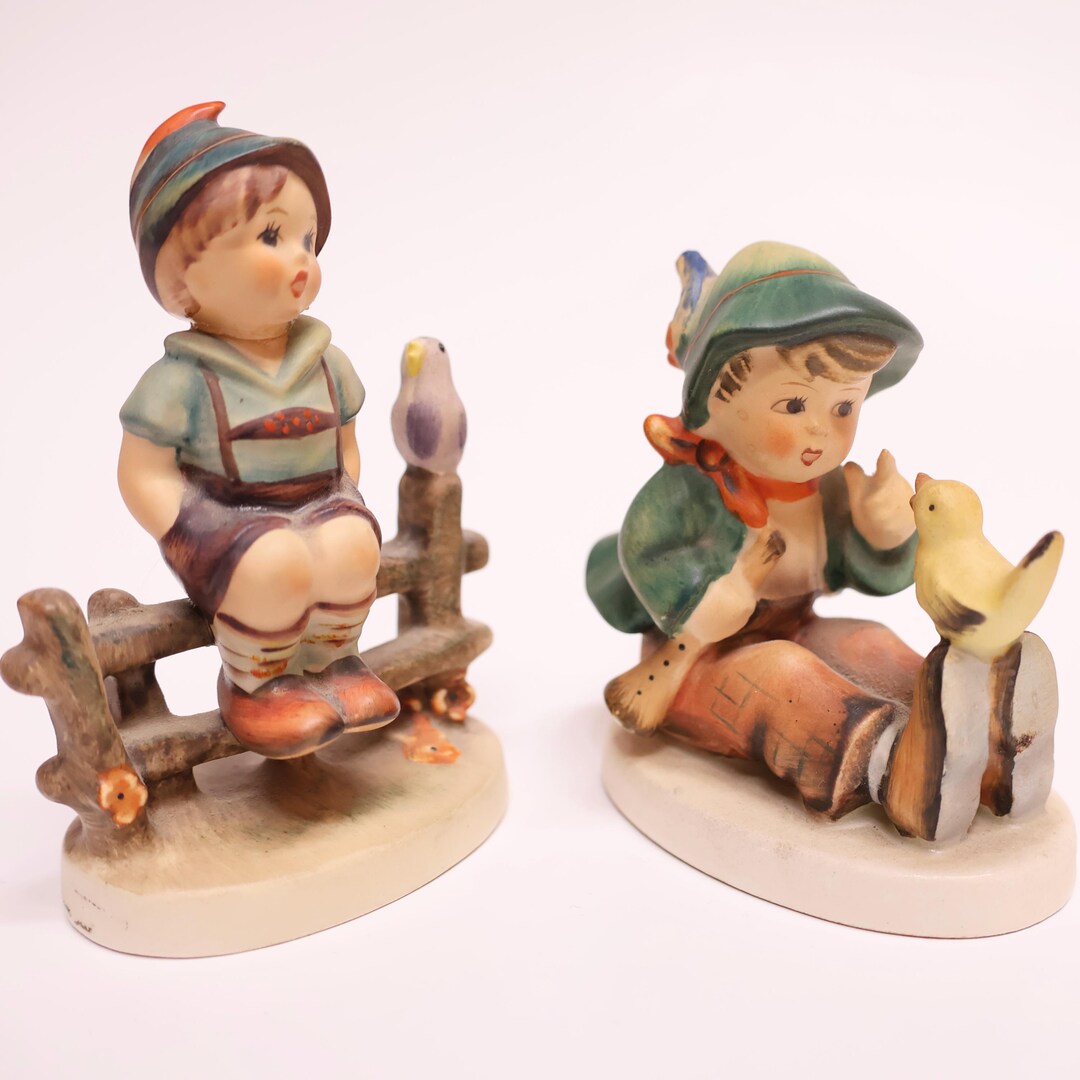 Hummel Figurines Vintage Singing Lesson & Wayside Harmony Complete With ...
