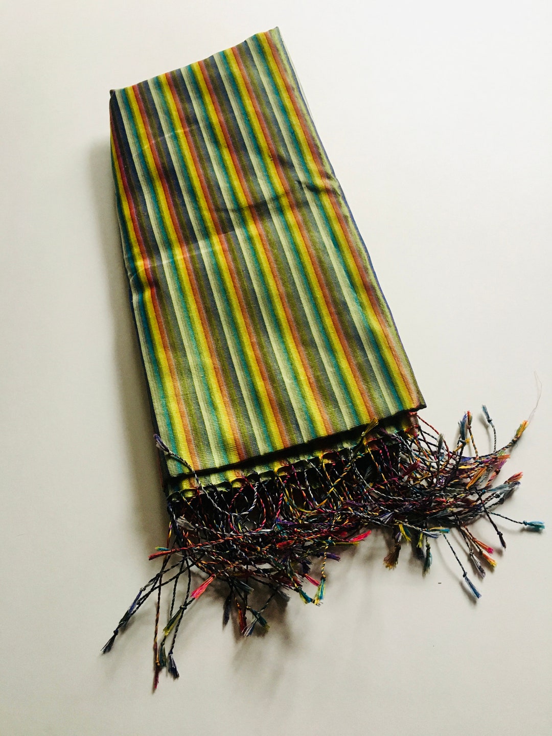 Vintage Silk Cambodian Scarf Wrap Shawl for Wear or Home Décor | Gift ...