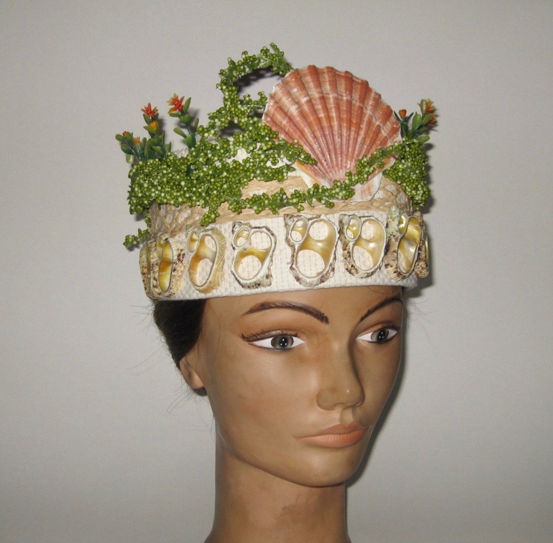 Polynesian Sea Nymph Elegant Crown Headdress of the Pacific Islands ...
