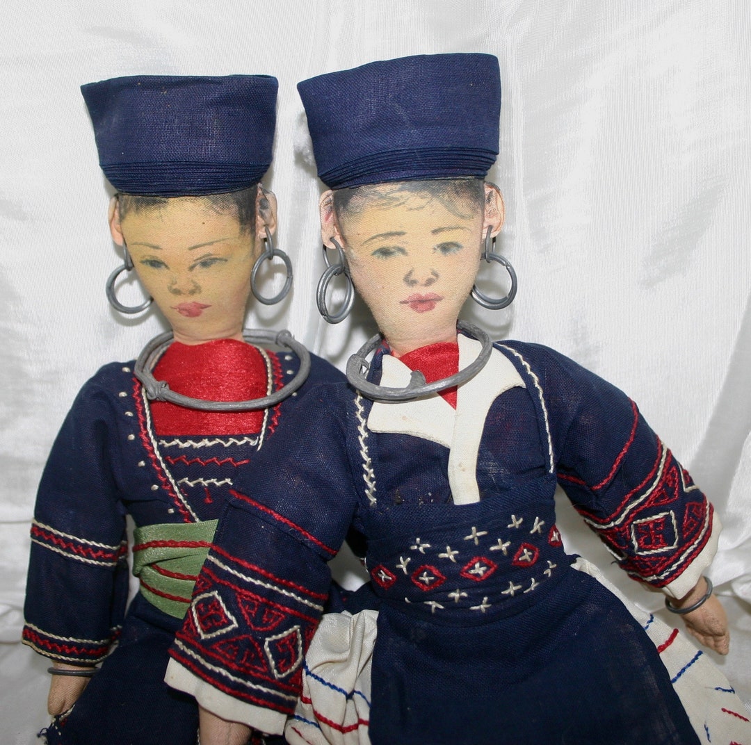 Rare Hmong Dolls of French Indochina ~ Seng Lun & Supi - Etsy