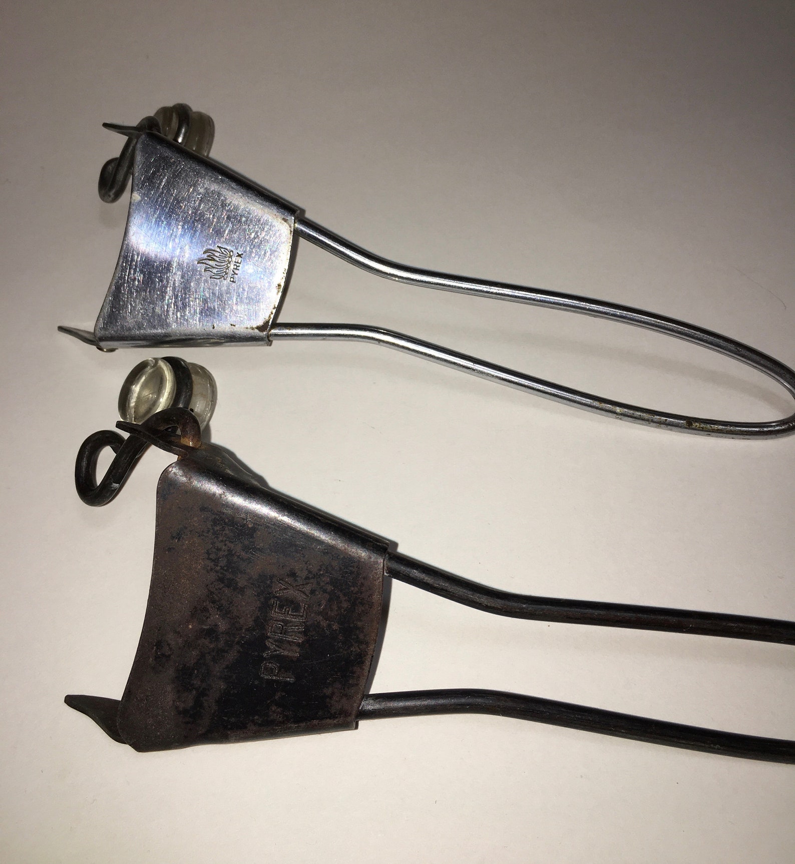 Detachable Pyrex Flameware Handles With Glass Thumbknobs - Etsy