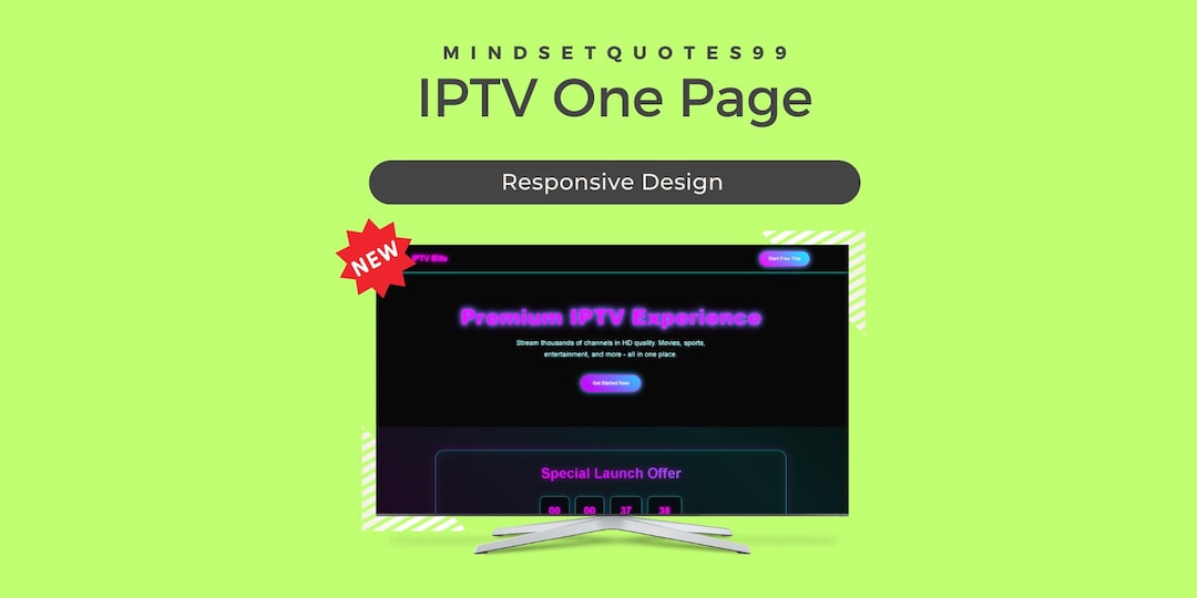 Next-gen Responsive IPTV Template for an Unmatched User Experience - Etsy