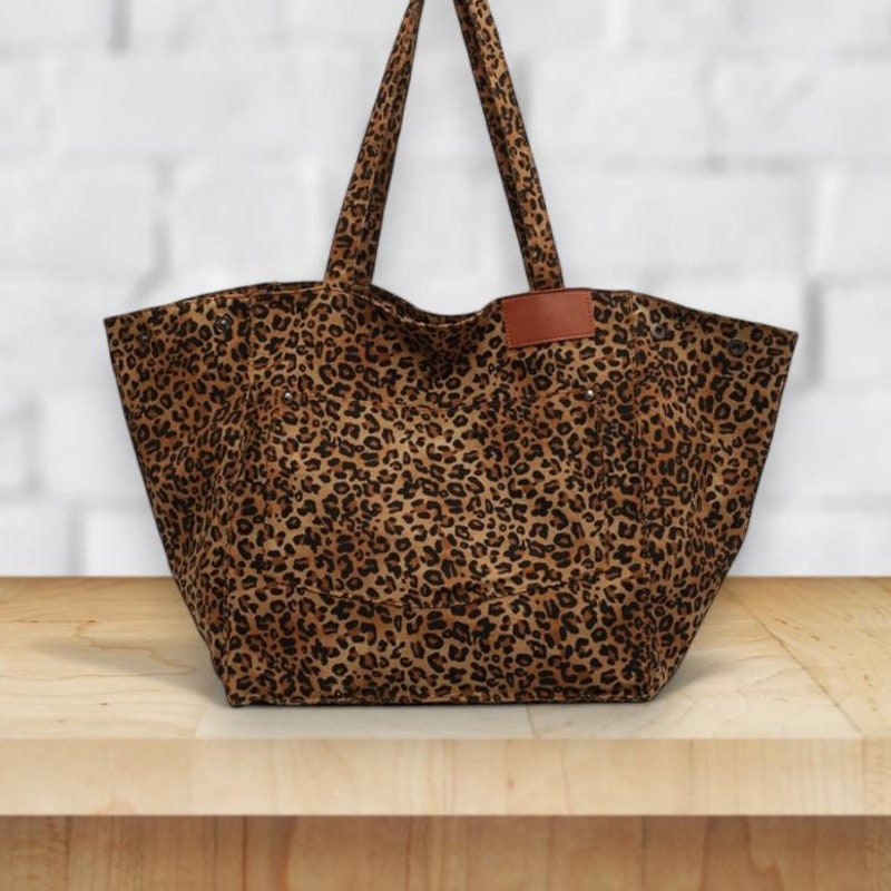 Fur Leopard Print Handbags - Etsy