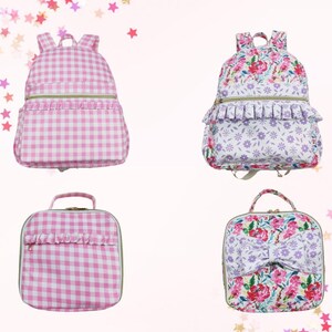 Matching Kids Backpack and Lunchbox Set for Girls – Toddler, Preschool ...