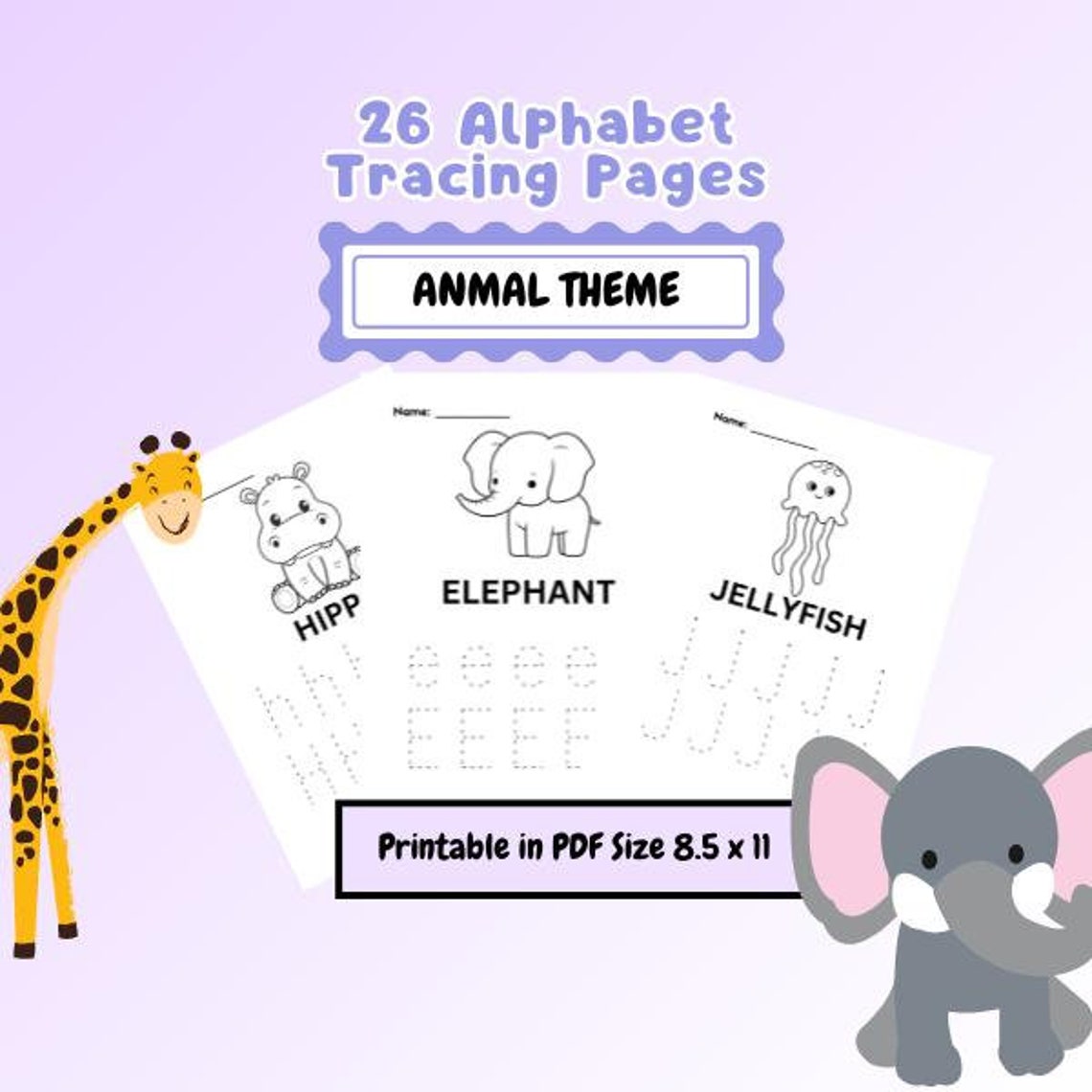 Printable Letter Tracing Worksheets for Kids Teach Your Child to Write ...