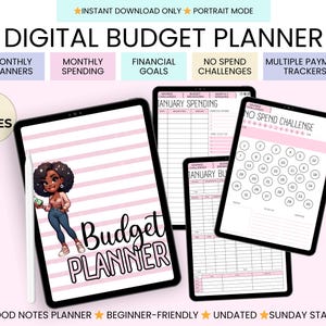 Digital Budget Planner Savings Log Goodnotes Envelope Challenge Budget ...