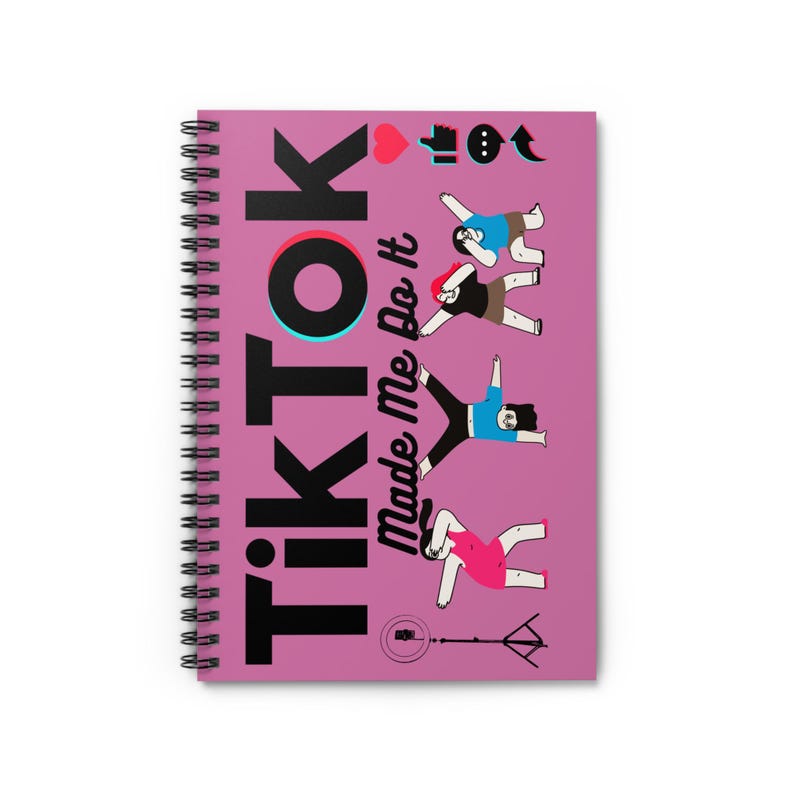 Tik Tok Made Me Do It, Tiktok Spiral Notebook Ruled Line - Etsy