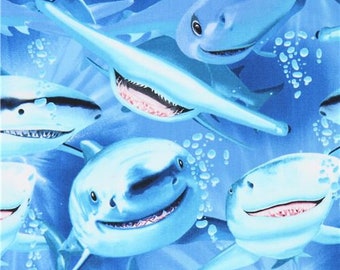 Shark fabric | Etsy