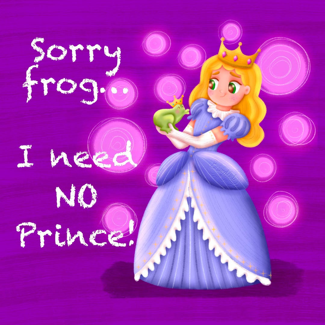 Digital Download / Printable Illustration / Independent Princess ...