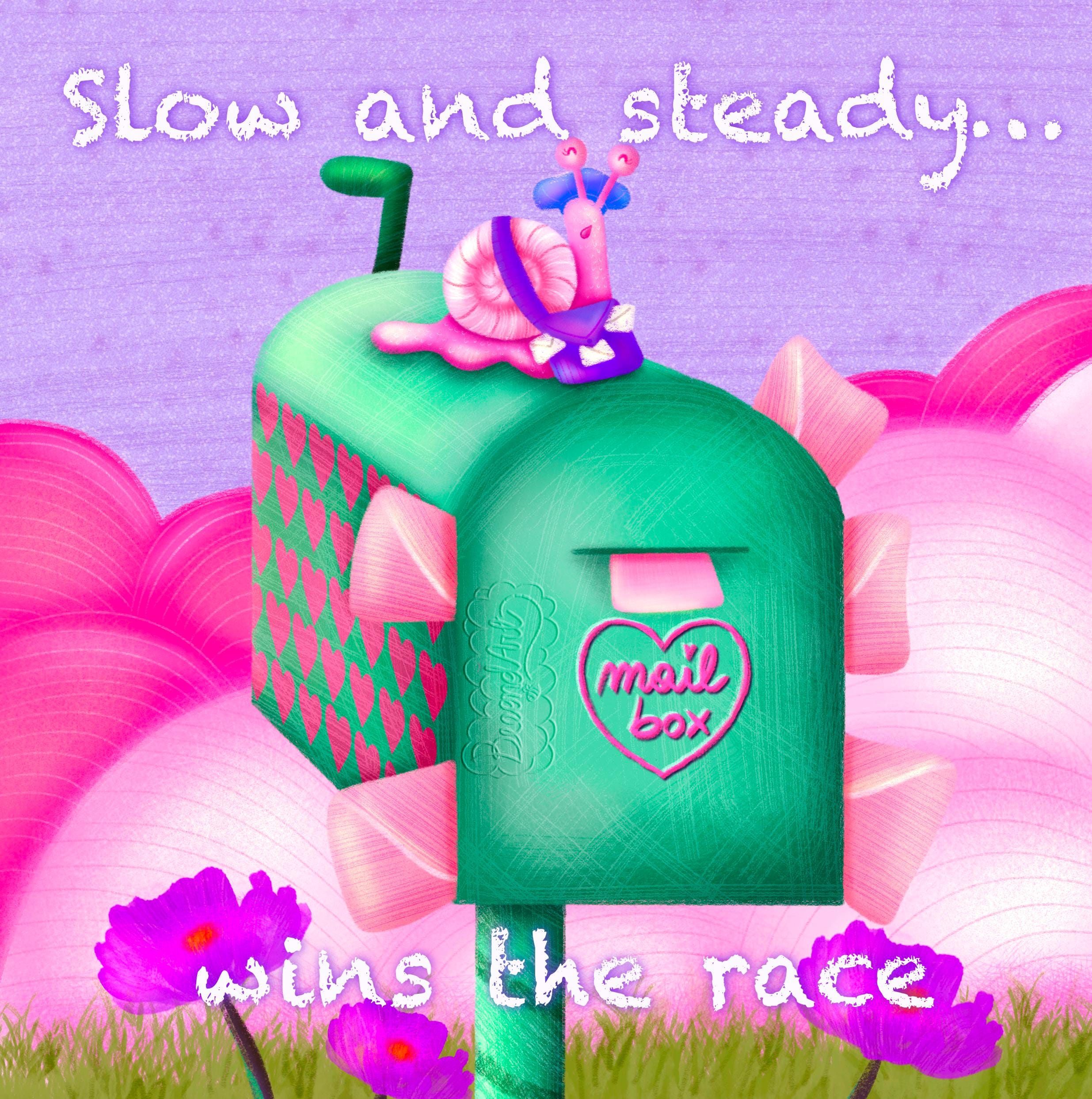 Digital Download / Printable Illustration / Snail Mail / Wall Poster - Etsy