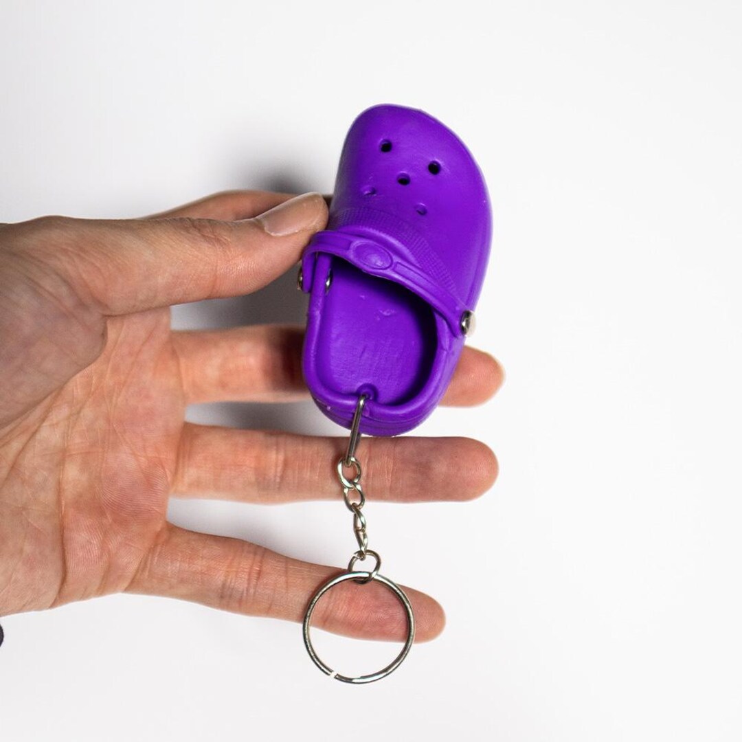 Purple Croc Keychain | Funny Collectible | Mini Toys | Cute & Fun Gifts ...