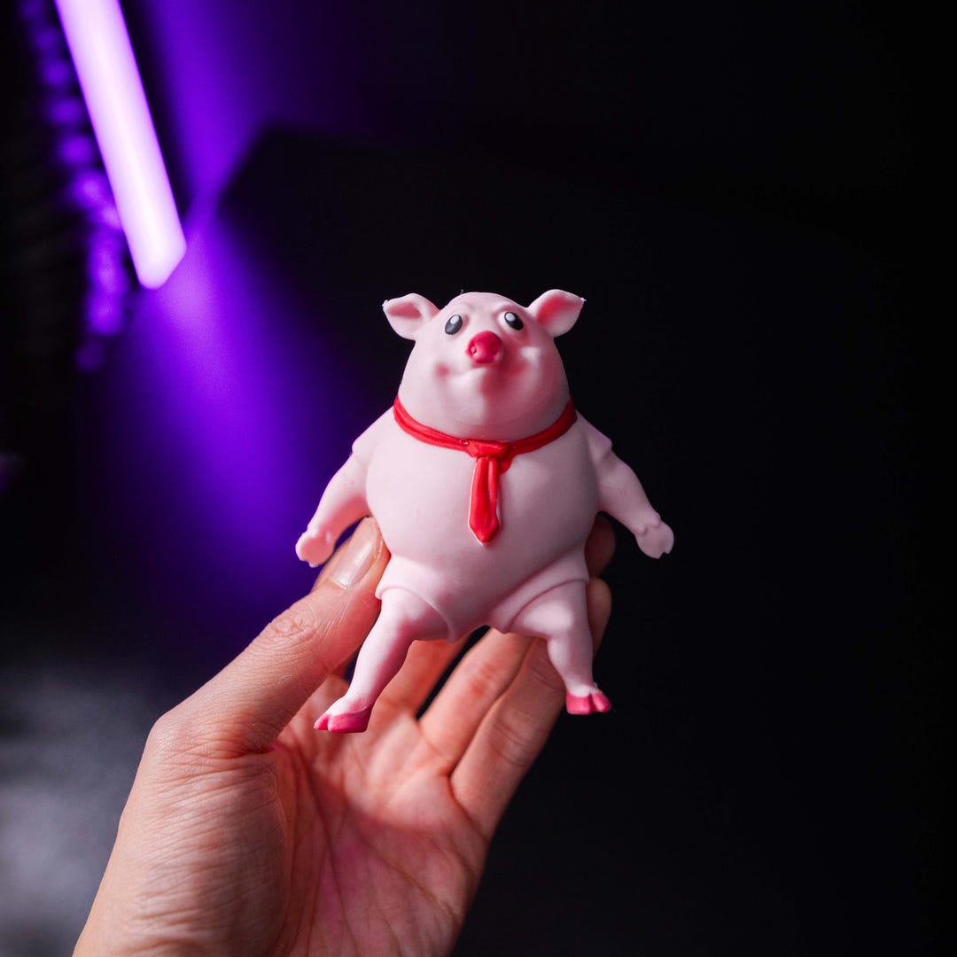 Squishy Pigs Sensory Plush Toy Stretchy Gag Gift Collectible Figurine ...