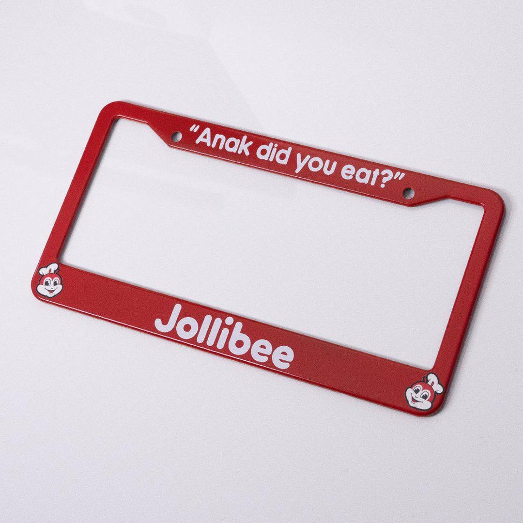 Jollibee Custom License Plate Cover | for Car Enthusiast | Car Guy ...