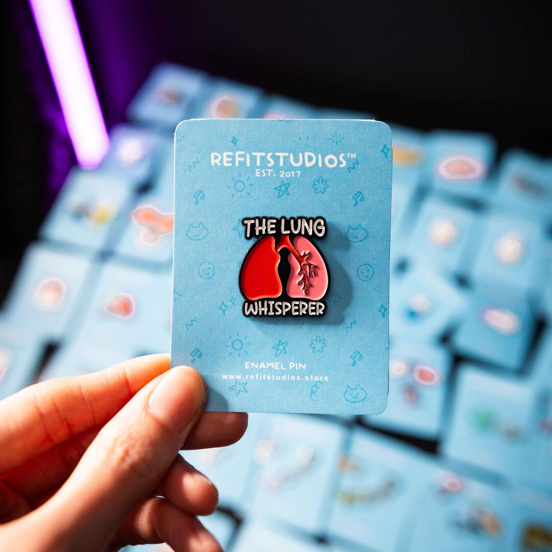 Cute "the Lung Whisperer" Healthcare Pin | Lapel Pin | Cute Enamel Pin ...