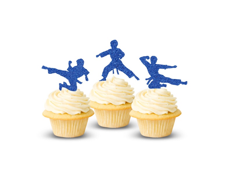 Karate Martial Arts Cupcake & Food Toppers, Tae Kwon Do, Karate Kid ...