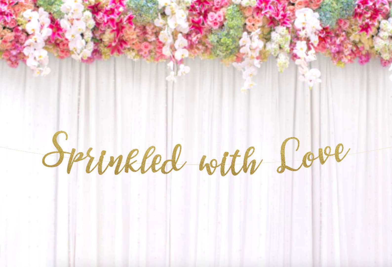 Baby Sprinkle Sprinkled With Love Banner Baby Sprinkle - Etsy