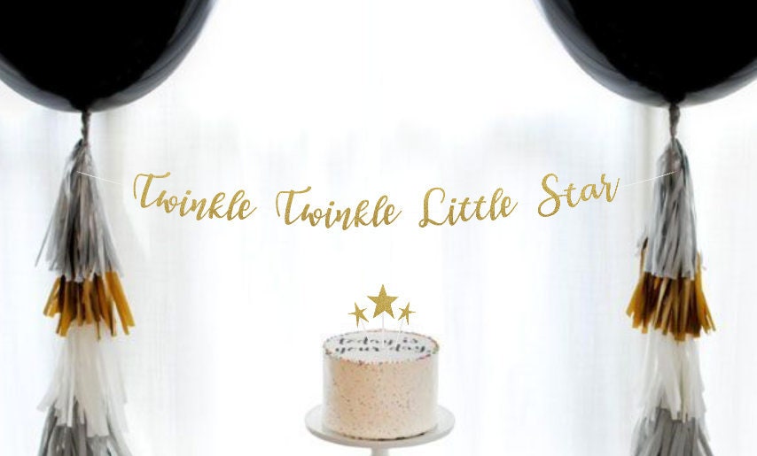 Twinkle Twinkle Little Star Banner Baby Shower Banner Baby - Etsy