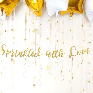 Baby Sprinkle, Sprinkled With Love Banner, Baby Sprinkle Decor, Baby ...