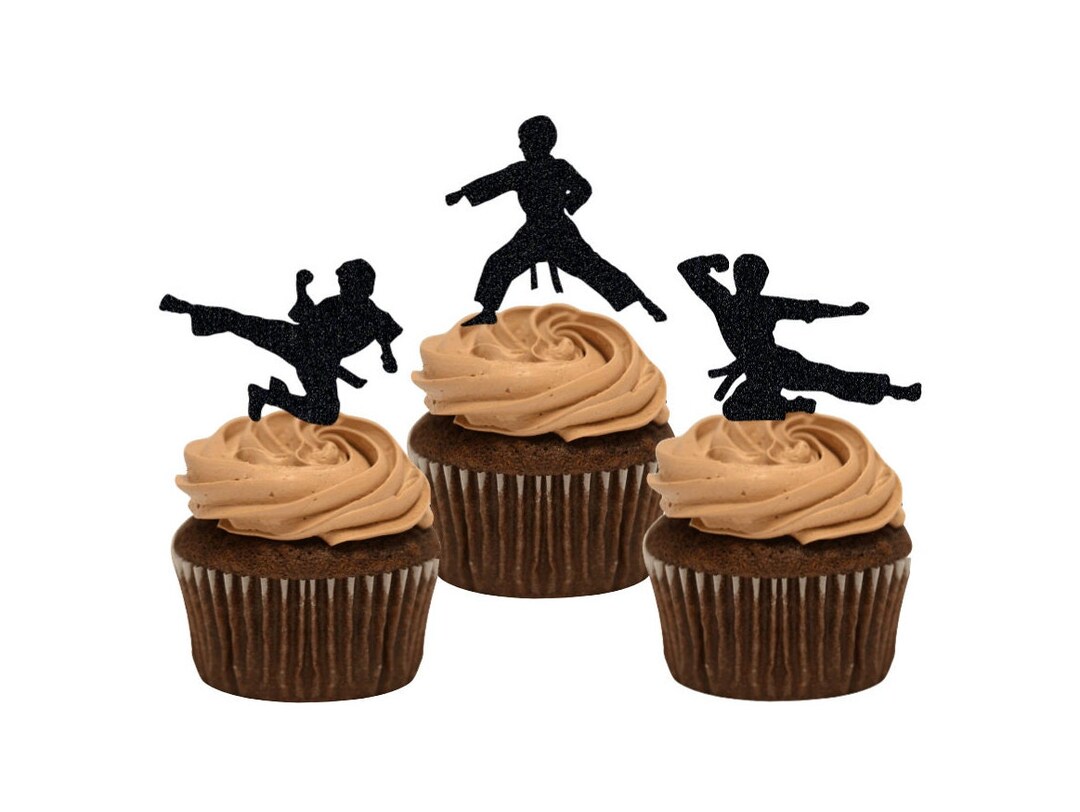 Karate Martial Arts Cupcake & Food Toppers, Tae Kwon Do, Karate Kid ...