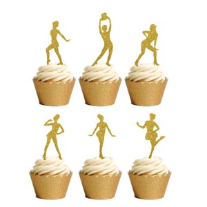 Jazz Tap Dancer Cupcake & Cake Toppers, Dress Rehearsal Recital Party ...