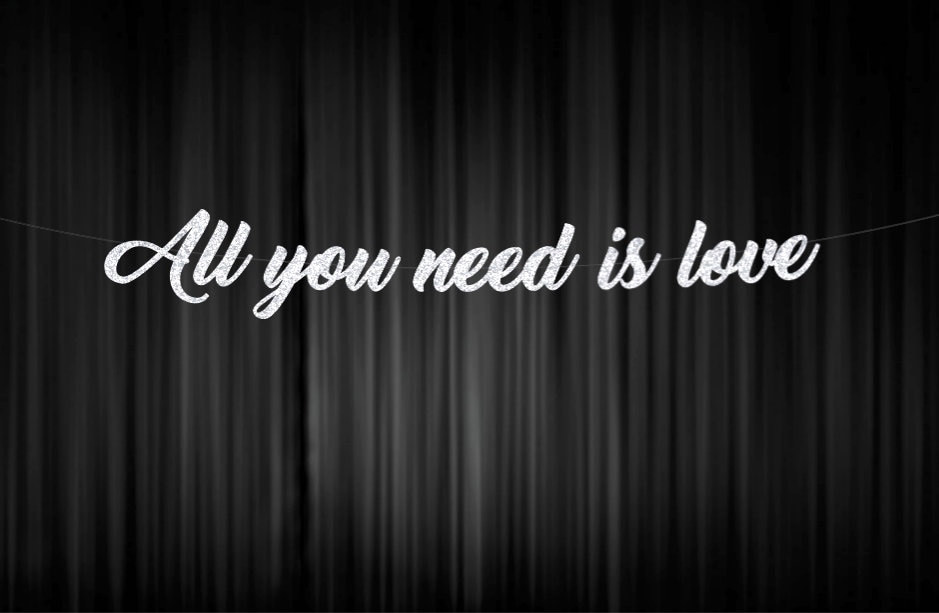 All You Need is Love Banner Wedding Sign Dessert Table | Etsy