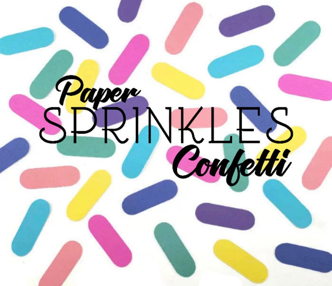 Paper Sprinkles Confetti, Donut Birthday Party, Cupcake Sprinkles ...