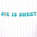 Six is Sweet Birthday Banner, Sassy Sweet and Six, 6th Birthday, Choose ...