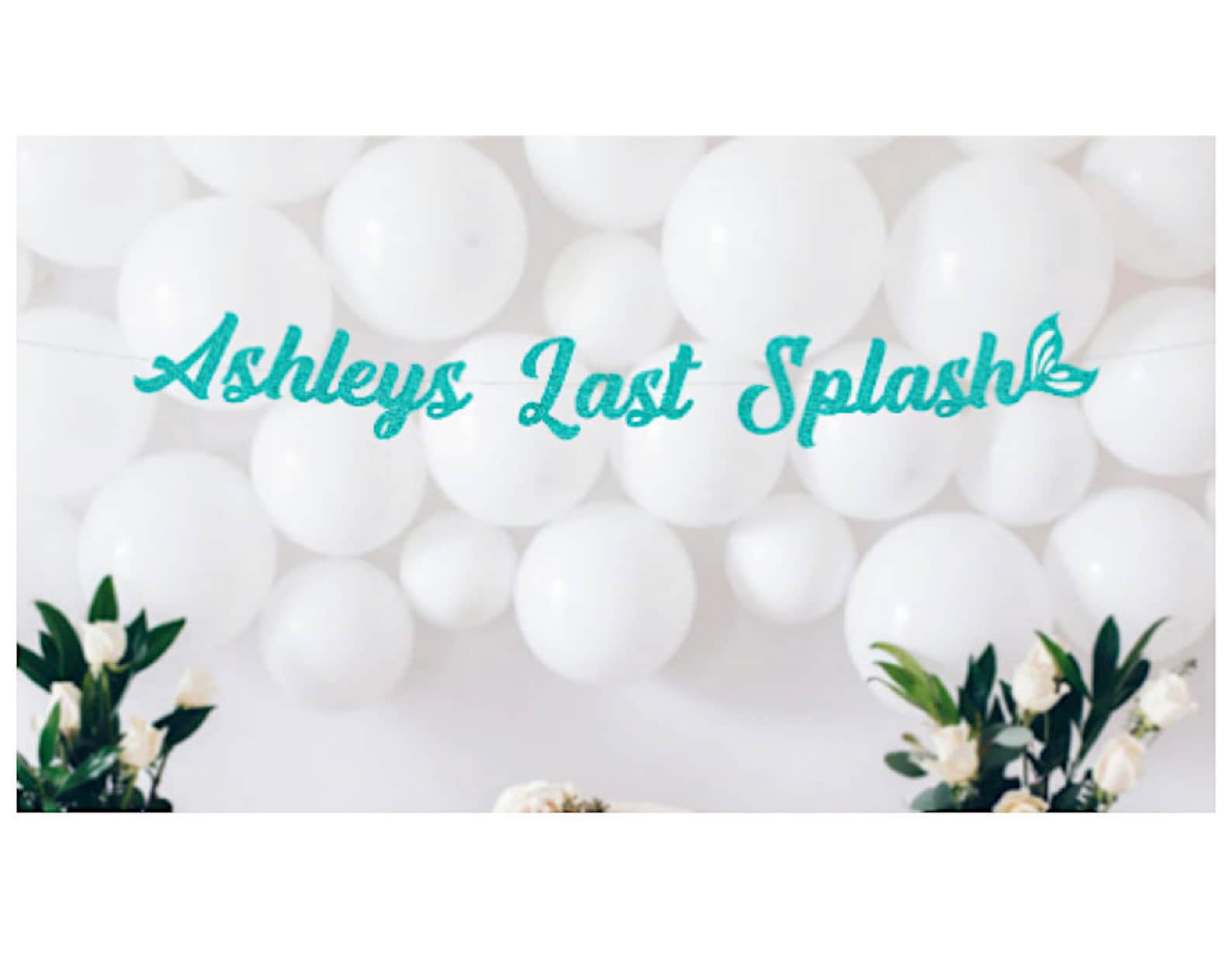 Last Splash Bachelorette Banner Pool Party Mermaid - Etsy