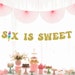 Six is Sweet Birthday Banner, Sassy Sweet and Six, 6th Birthday, Choose ...